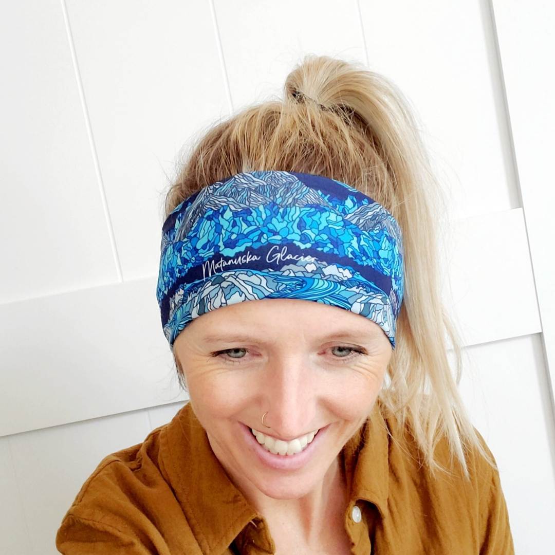 "Alaska Glaciers" Headband | HappyAK