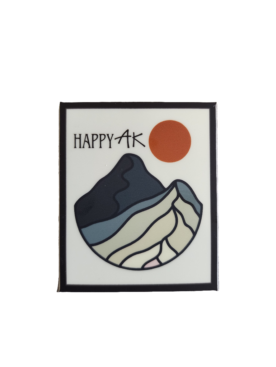 Retro Happy AK Sticker | HappyAK